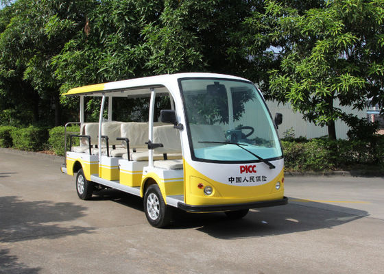 Mini Bus 72V 7.5KW Bus Antar-Jemput Listrik 14 Penumpang Buka Bus ...